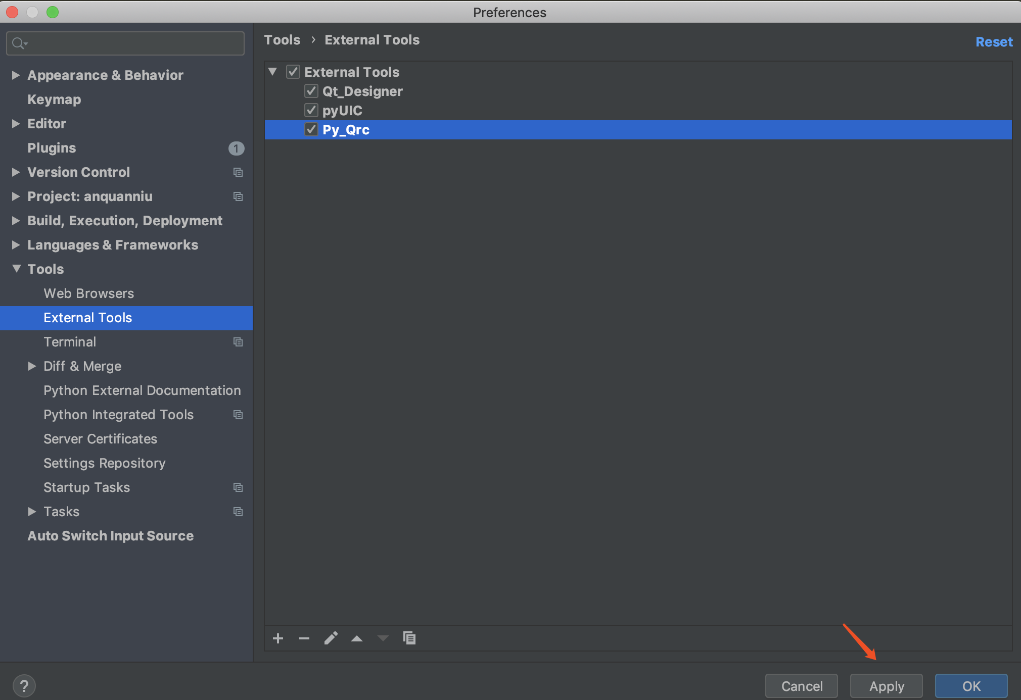 Mac配置PyQt5+pyCharm并使用 - Guko's Blog